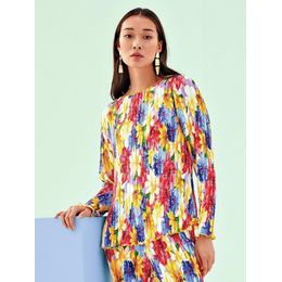 Uta Raasch - Shirt mit U-Boot-Ausschnitt, mehrfarbig, Gr. 48 / XL