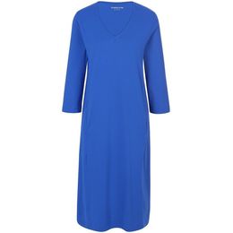 Green Cotton - Jersey-Kleid Emelie, blau, Gr. 44 / L - Baumwolle