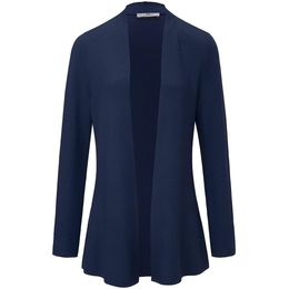 Peter Hahn - Strickjacke aus 100% SUPIMA -Baumwolle, blau, Gr. 44 / L - Baumwolle