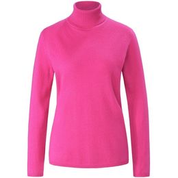 Peter Hahn - Rollkragen-Pullover aus Schurwolle und Kaschmir, pink, Gr. 42 / M - Schurwolle