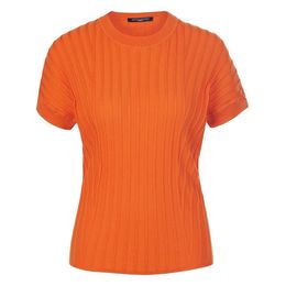 Fadenmeister Berlin - Rundhals-Pullover mit 1/2-Arm, orange, Gr. 40 / M - Baumwolle
