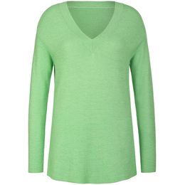 Anna Aura - V-Pullover, grün, Gr. 44 / L - Baumwolle