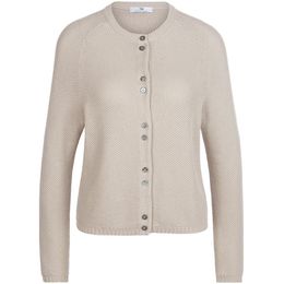 Peter Hahn - Strickjacke aus 100% SUPIMA -Baumwolle, grau, Gr. 38 / S - Baumwolle