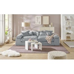 Smart Big Sofa im modernem Cord Lianea grau Ma&szlig;e (cm): B: 260 H: 86 T: 133.0 &raquo; M&ouml;bel Kraft