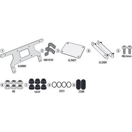 Givi TL_ _ _KIT S250, Tool-Box Montagesatz