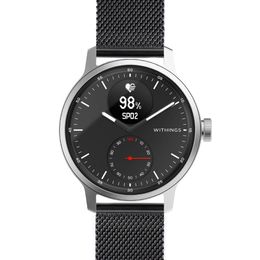 Withings ScanWatch kaufen - Hybrid Smartwatch mit EKG 42 mm / Schwarz / + Gratis Milanaise Armband Schwarz