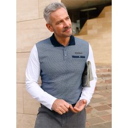 Marco Donati Langarm-Poloshirt