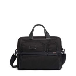 Tumi Alpha 3 Organizer-Laptop-Aktentasche aus Ballistic Nylon, erweiterbar + GRATIS HOTELGUTSCHEIN