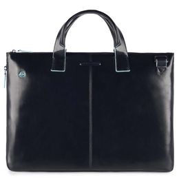 Piquadro Blue Square Schmale, erweiterbare Laptoptasche 15.6" mit Tabletfach