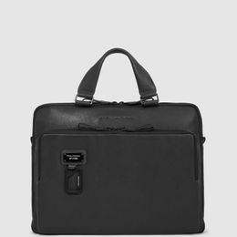 Piquadro Harper Leder-Laptoptasche 14" mit iPad Pro12,9"-Fach