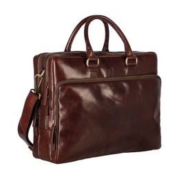 Leonhard Heyden Cambridge Leder-RV-Aktentasche 2-Fächer mit Laptopfach 15"