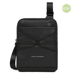 Piquadro Otello Umhängetasche aus recyceltem Stoff mit iPad -Fach
