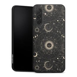 DeinDesign Galaxy A26 Handy Premium Silikon H&uuml;lle Handyh&uuml;lle schwarz Case Gold & Copper Space Trends Silikon Premium Case