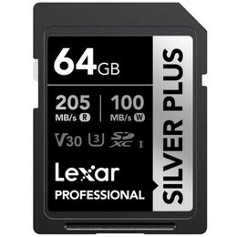 Lexar SDXC Silver Plus UHS-I 64GB