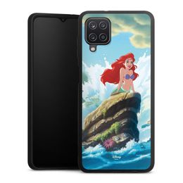 DeinDesign Galaxy A12 Handy Premium Silikon Hülle Handyhülle schwarz Case Mermaid Official Licensed Product Arielle Die Meerjungfrau Silikon Premium Case