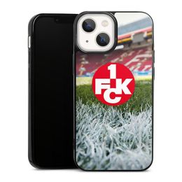 DeinDesign iPhone 13 Mini Handy Slim Case extra d&uuml;nn Silikon Handyh&uuml;lle schwarz H&uuml;lle Official Licensed Product 1. Fc Kaiserslautern Stadium Silikon Slim Case