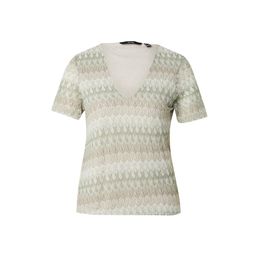 V&eacute;ro Moda VERO MODA Shirt 'DICTE' Damen Gr&ouml;&szlig;e L braun / mint / wei&szlig;