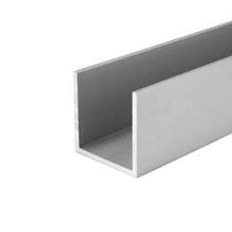 U-Profil aus Aluminium 30x30x30x2 mm Eloxiert &ndash; 200 cm lang - auch als Zuschnitt auf Wunschma&szlig; mit Bohrungen und Gehrungen