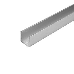 U-Profil aus Aluminium 20x20x20x2 mm &ndash; 100 cm lang - auch als Zuschnitt auf Wunschma&szlig; mit Bohrungen und Gehrungen