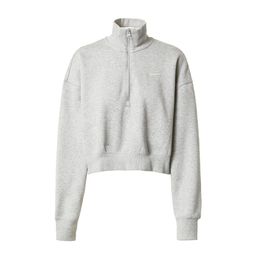 Nike Sportswear Sweatshirt 'Phoenix Fleece' Damen Größe L grau / weiß