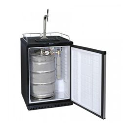 ich-zapfe Fassbierk&uuml;hlschrank bis zu 50L F&auml;sser (Bierbar) - inkl. Schanks&auml;ule Elegant und Kompensatorhahn