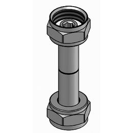 ich-zapfe Verbindungsst&uuml;ck f&uuml;r Zwischendruckregler, 2x 5/8" Sechskantmuttern