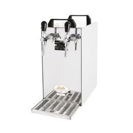 ich-zapfe Kontakt 40/K Zapfanlage, Bierzapfanlage 2-leitig Trockenk&uuml;hlger&auml;t aus Edelstahl, 50 Liter/h, mit Membranpumpe, Green Line