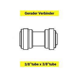 ich-zapfe Gerader Verbinder f&uuml;r Schlauch 3/8"