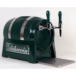 Gl&uuml;hweinzapfanlage, Getr&auml;nke durchlauferhitzer - mit integriertem Luftkompressor, 2-leitig 6 kW, Fassform