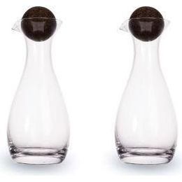 Sagaform, Ölspender + Essigspender, Oel- und Essigflaschen mit Korkverschluss, 35 cl, D7.5 H 19. (350 ml)