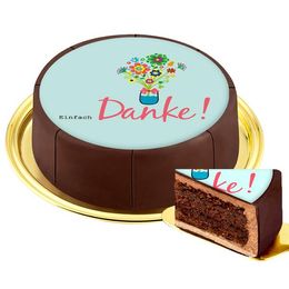 Dessert-Motiv-Torte „Danke