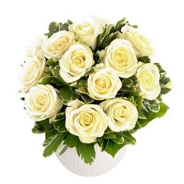 Weißer Rosenstrauß