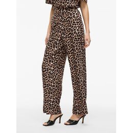 Vila Marlenehose "Liopana" in Braun/ Beige - 76% | Gr&ouml;&szlig;e 36 | Damenhosen