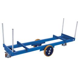 VARIOfit Langmaterialwagen mit 4 Rungen (PO) - Enzianblau