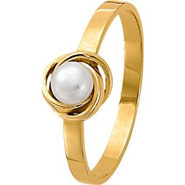 CR&Eacute;ATION L Damen Ring Silber vergoldet 925 Gr&ouml;&szlig;e 19