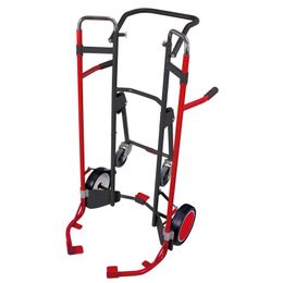 VARIOfit Teleskop Reifenkarre 200 kg Traglast Vollgummibereifung - Anthrazitgrau