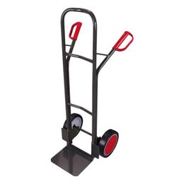 VARIOfit Stahlrohr-Sackkarre 570 x 585 x 1310 mm 250 kg Vollgummibereifung - Anthrazitgrau