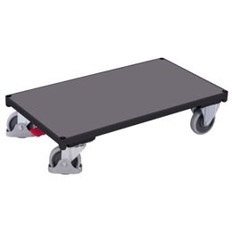 VARIOfit Basis-Plattform-Systemwagen 400 kg Traglast Typ S + EasySTOP - Anthrazitgrau