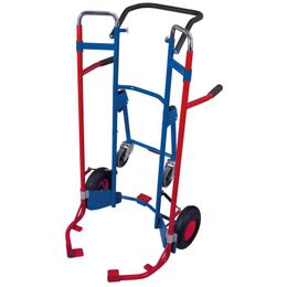 VARIOfit Teleskop Reifenkarre 200 kg Traglast Luftbereifung - Enzianblau