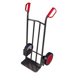 VARIOfit Stahlrohr-Sackkarre 620 x 460 x 1100 mm 250 kg Vollgummibereifung - Anthrazitgrau