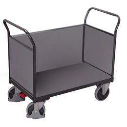 VARIOfit Dreiwandwagen 400 kg Traglast Typ S + EasySTOP - Anthrazitgrau