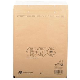 100 x Luftpolsterversandtasche (braun) 8 / H 270 x 360 mm