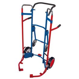 VARIOfit Teleskop Reifenkarre 200 kg Traglast Vollgummibereifung - Enzianblau