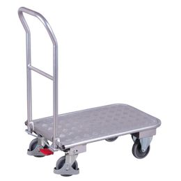 VARIOfit Aluminium Klappbügelwagen Typ L + EasySTOP - Silber