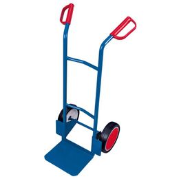 VARIOfit Stahlrohr-Sackkarre 200 kg Vollgummibereifung - Enzianblau