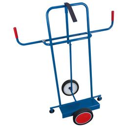 VARIOfit Plattenkarre mit variabler Plattensicherung Vollgummibereifung - Enzianblau