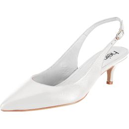 Heine Damen Slingpumps ecru Größe 42