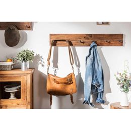 Riess Ambiente Massive Wandgarderobe HEMINGWAY XL 90cm natur recyceltes Massivholz Riess-Ambiente