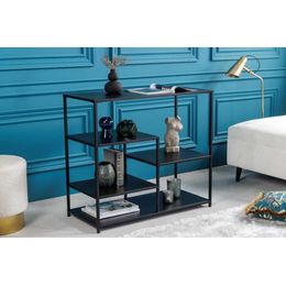 Riess Ambiente Industrial Regal DURA STEEL 90cm schwarz Metall Konsole Riess-Ambiente Industrie & Loft Modern