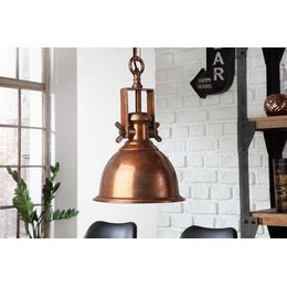Riess Ambiente Design Hängelampe INDUSTRIAL 45cm kupfer geflammt Industrial Stil Riess-Ambiente Industrie & Loft